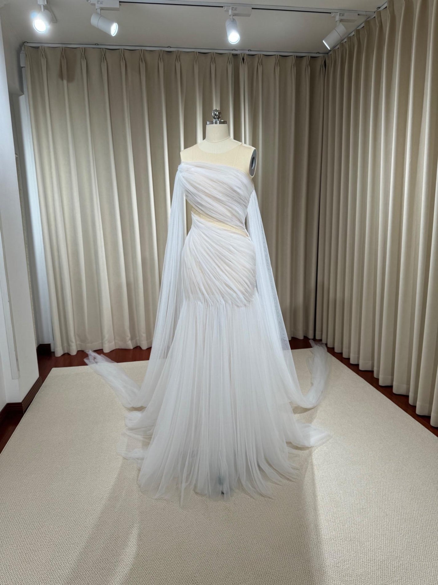 Minimalist Simple Tulle Wedding Prom Dress, Custom Fairy Unique Courth ...