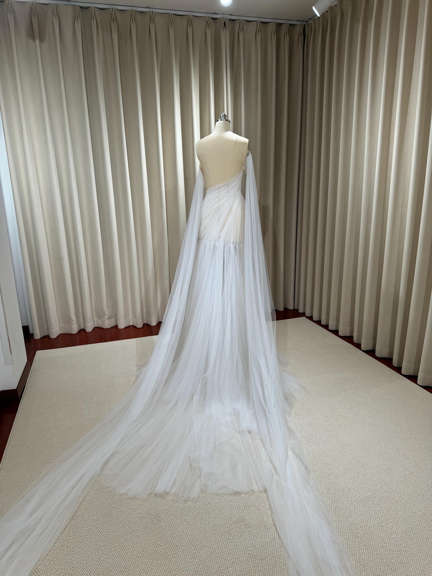 Minimalist Simple Tulle Wedding Prom Dress, Custom Fairy Unique Courth ...